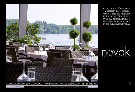 Novak Cafe & Restaurant od danas i na Dorćolu! – Novak Đoković